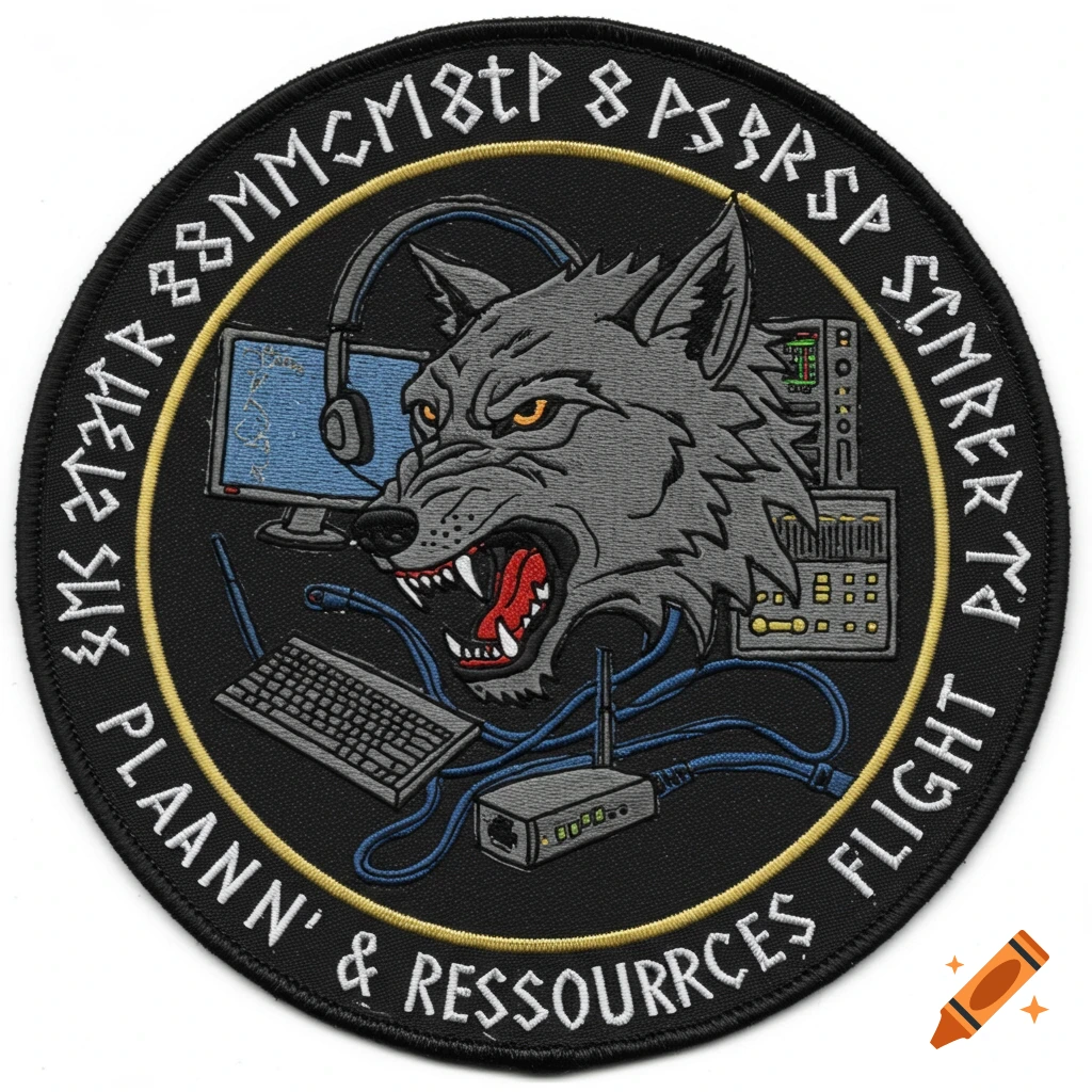 Military Viking circle patch for the 412th Communications Squadron ...