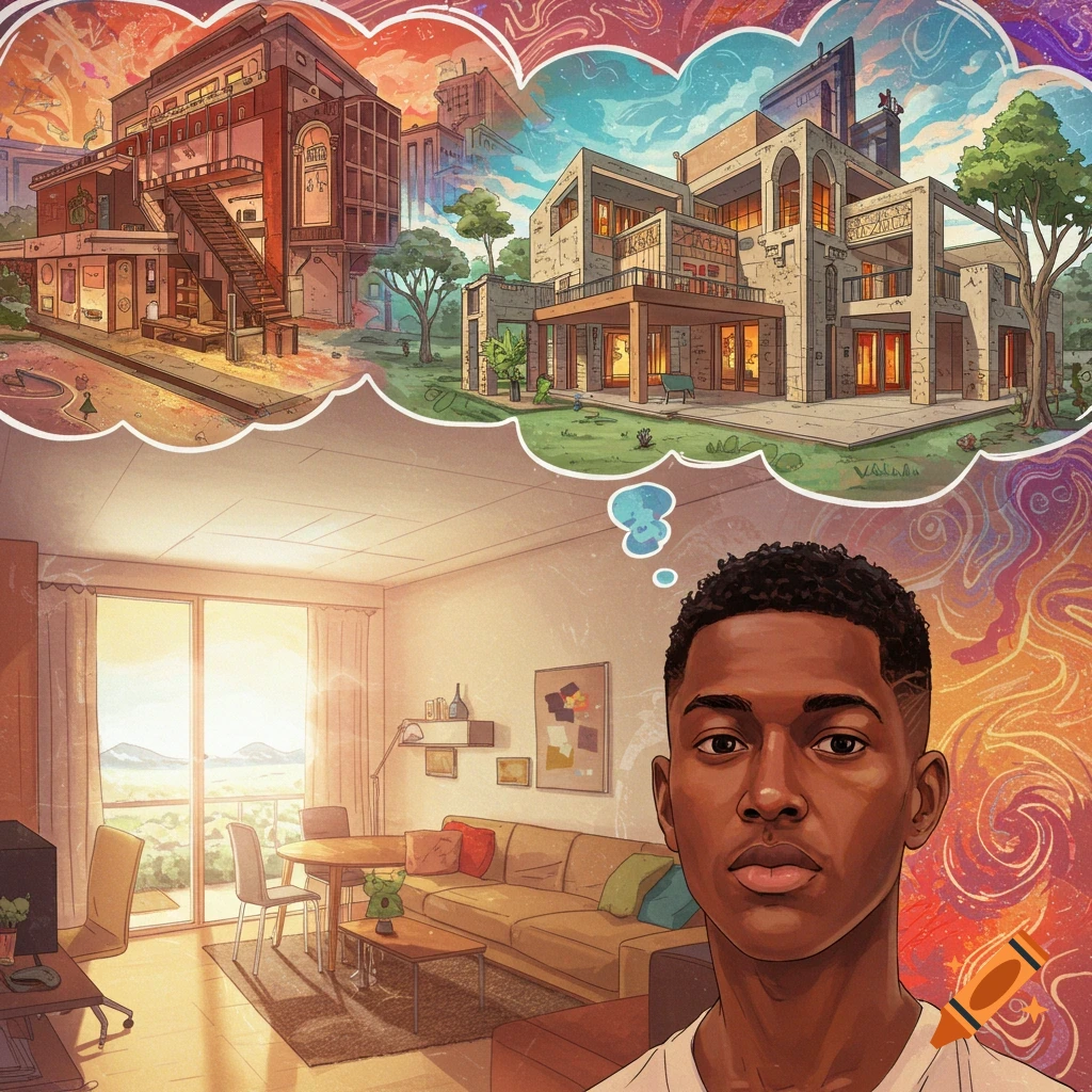 Home to home visualization on Craiyon