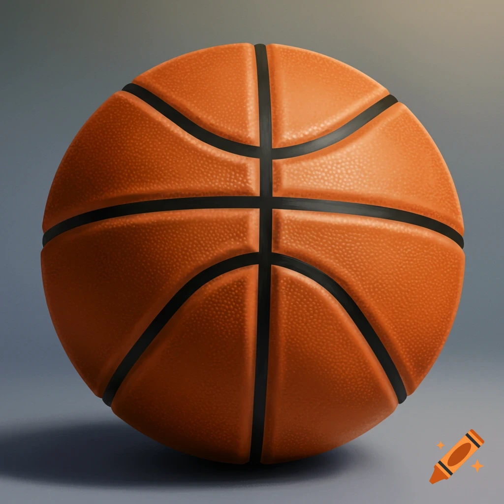 A Lego minifigure in an orange jersey playing basketball on Craiyon