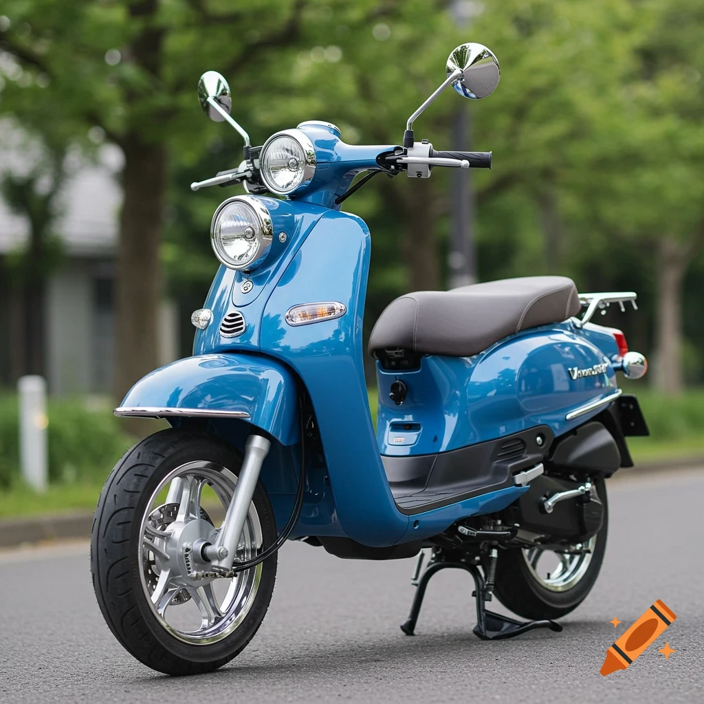 Yamaha Vino CC50 motor scooter on Craiyon