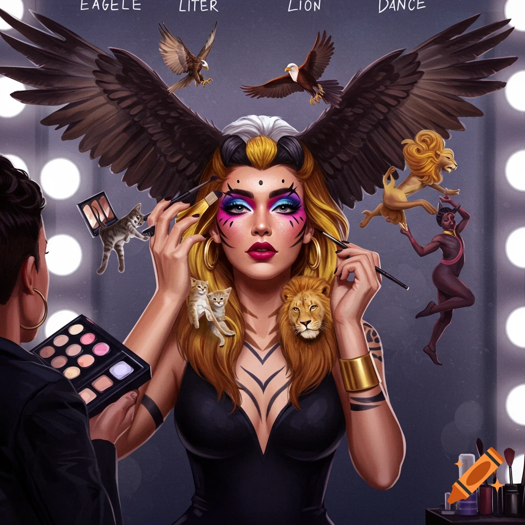 But the levels are a eglel, liter, lion, dance on Craiyon