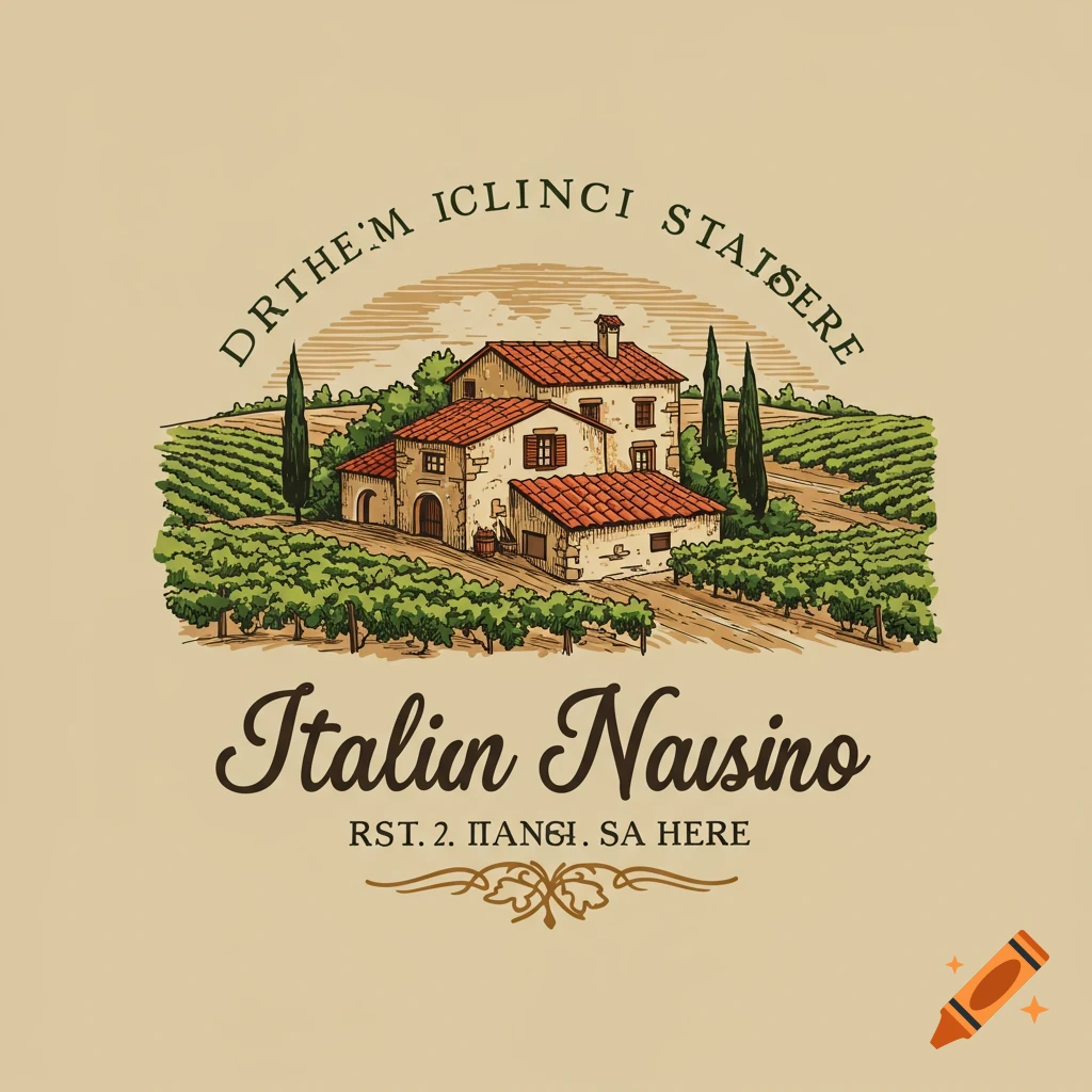 Italian restaurant logo on Craiyon