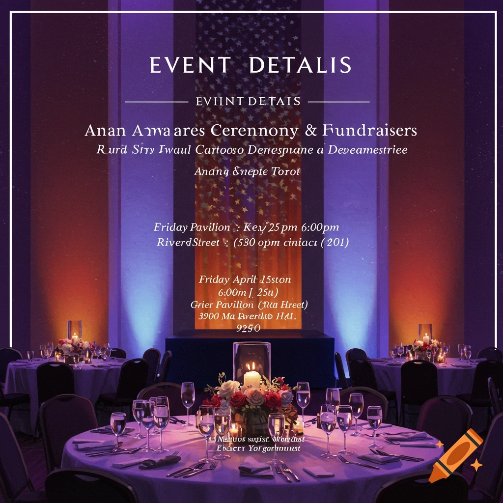 Event details for Annual Awards Ceremony & Fundraiser, April 25th at ...