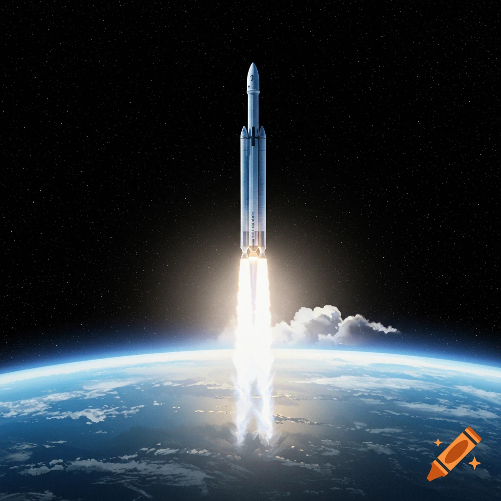 Blue Origin New Shepard rocket on Craiyon