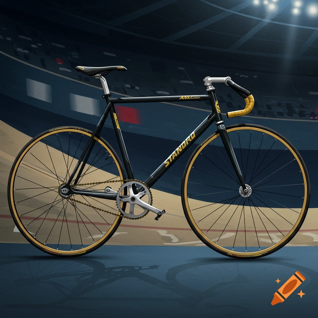 Track bike on Craiyon