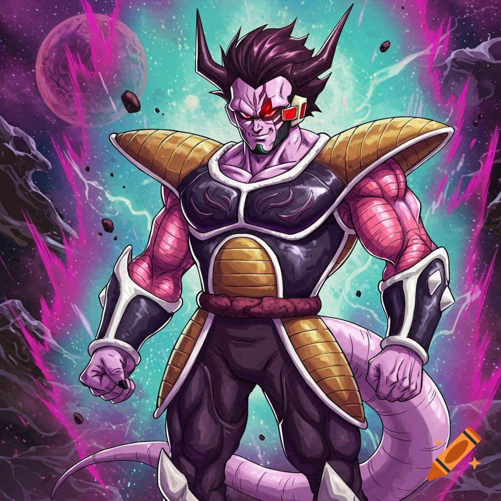 Frieza and Conquest fusion fan art on Craiyon