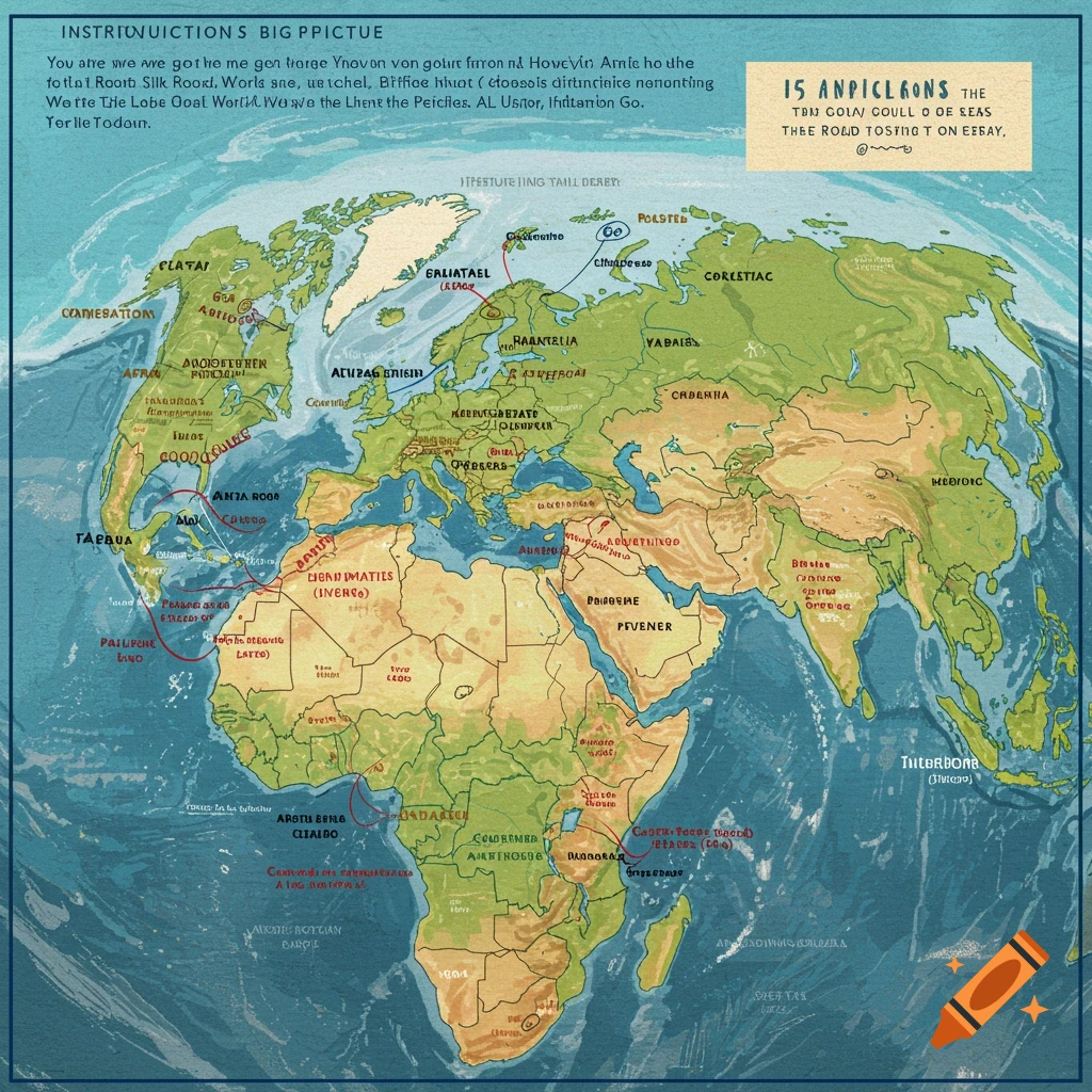 Political cartoon of colonization in Africa on Craiyon
