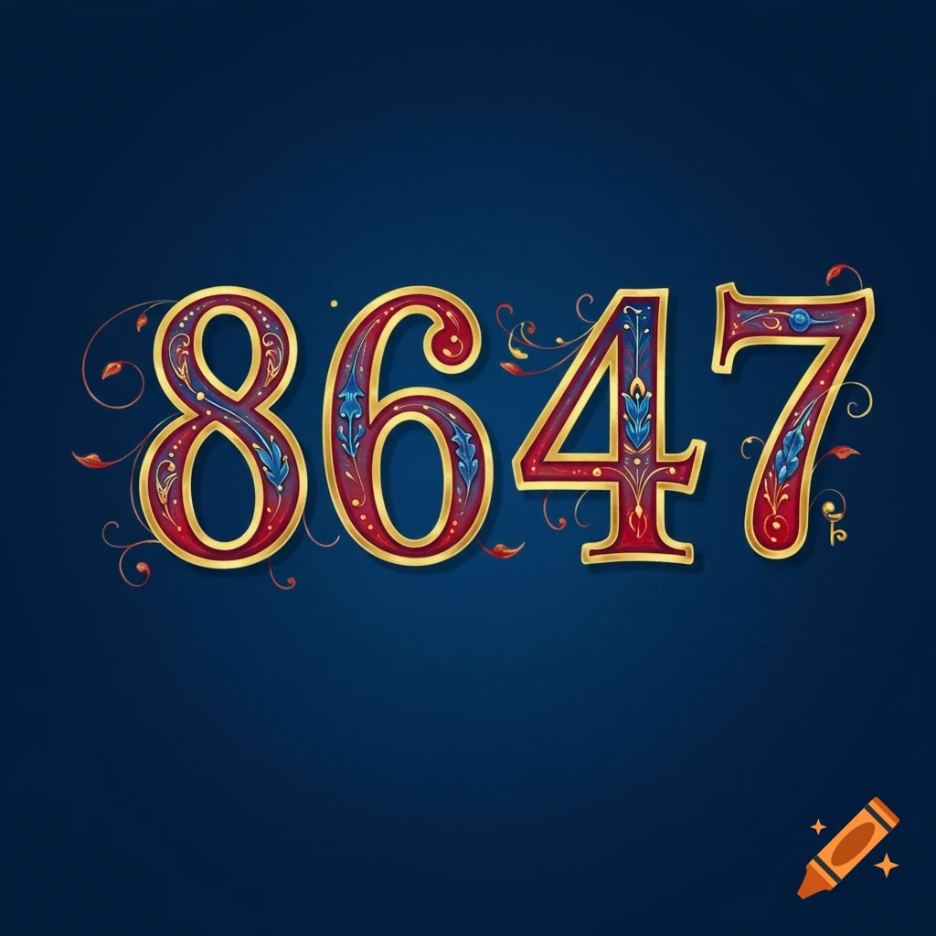 The number 636 in red and yellow collegiate-style numbers on a dark ...