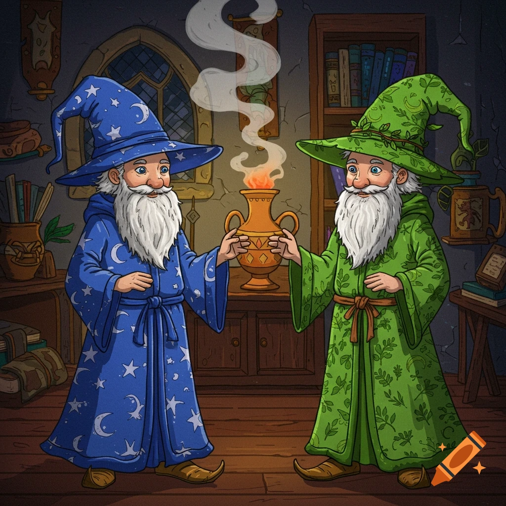 A painted book cover for 'Harry Potter and the Mod Tobacconist' showing ...