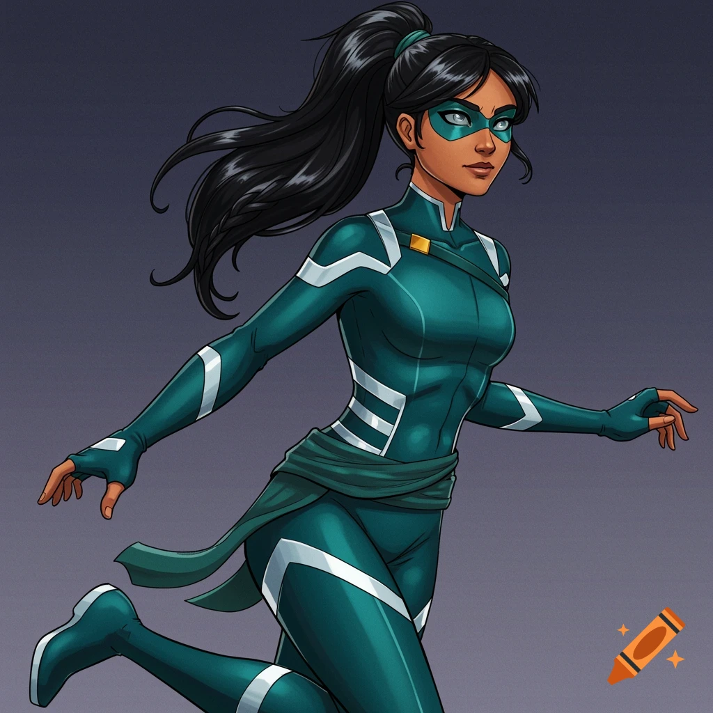 Aerona (Aaravi Mehra), 15-year-old Indian superhero, Young Justice team ...