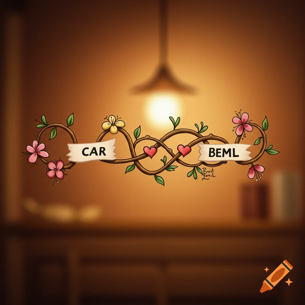 Symbol representing best friend relationship, love, family with last ...