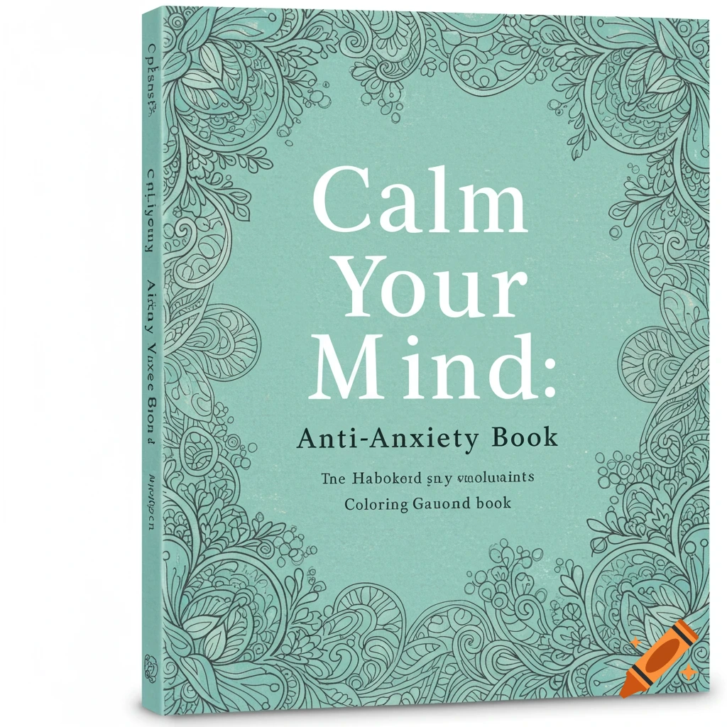 Calm Your Mind: Anti-Anxiety Coloring Book on Craiyon