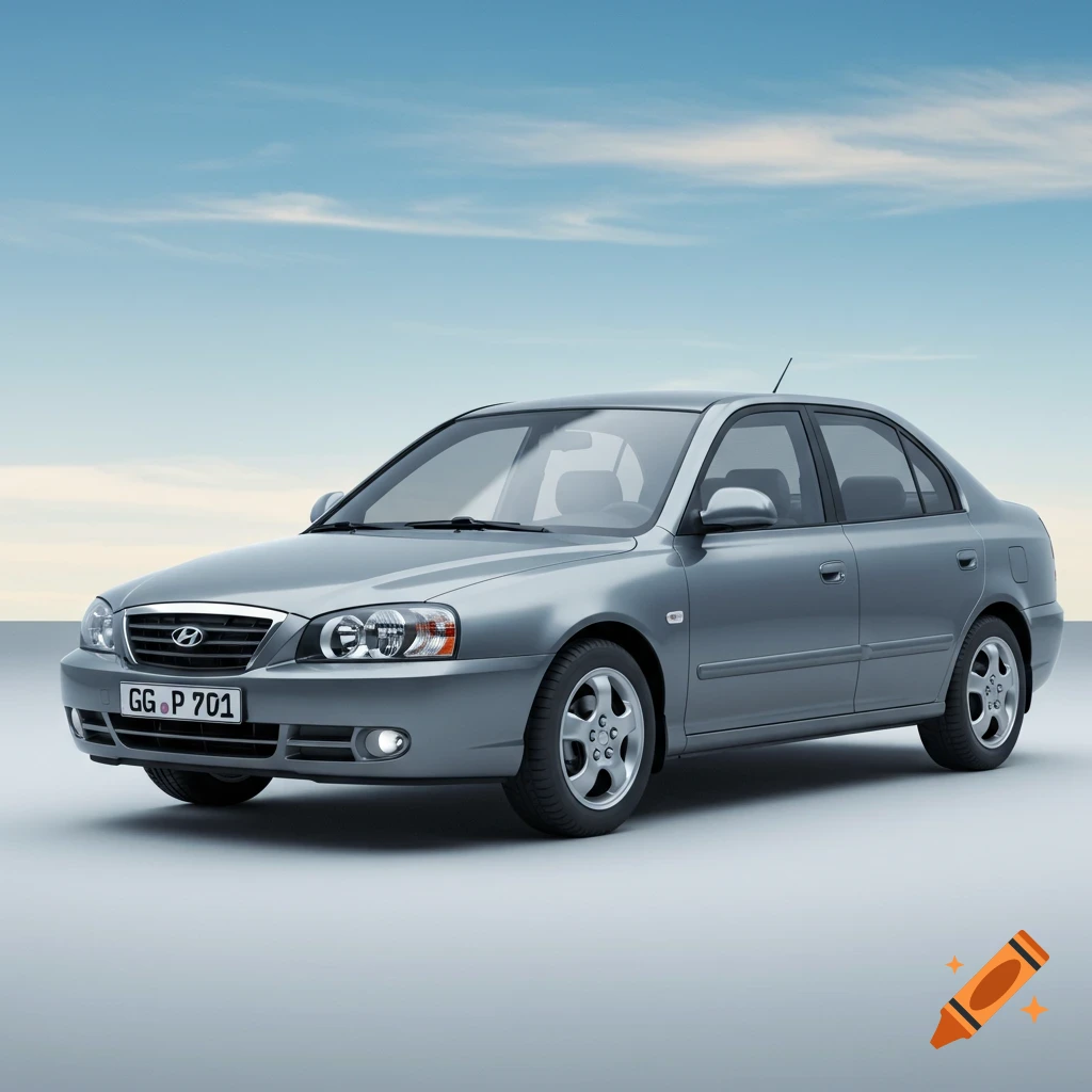 Photorealistic image of a metallic silver Ford Taurus SE driving on a ...