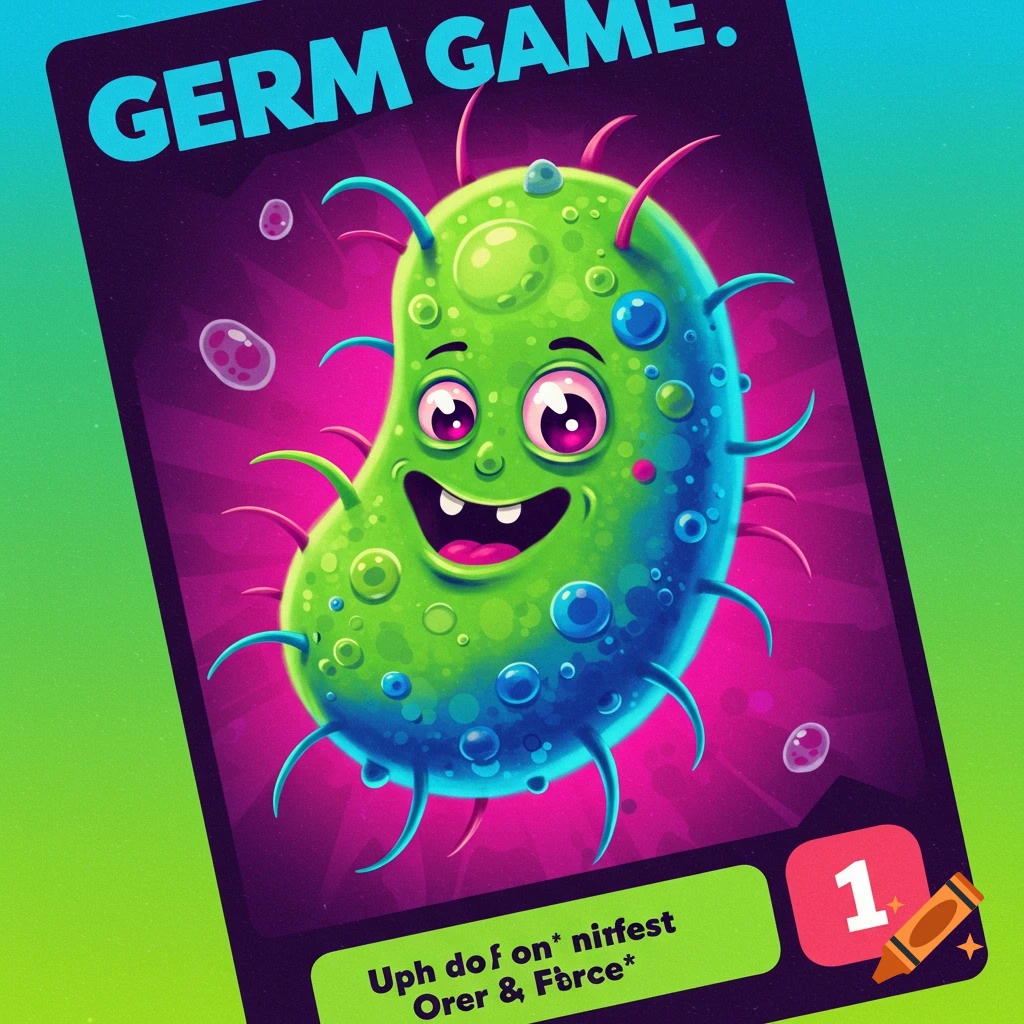 Germ game card on Craiyon