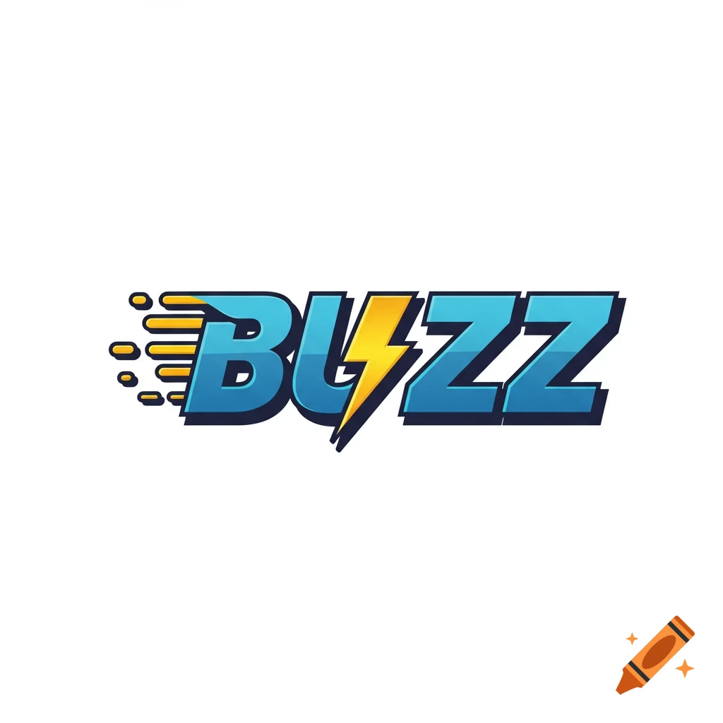 Electric-themed logo design for Buzz on Craiyon