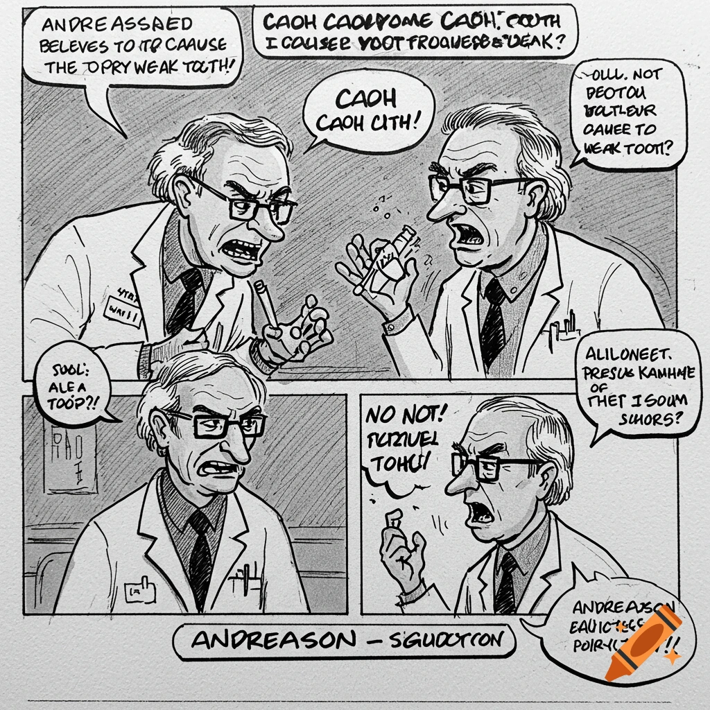 Comic book sketch of endodontic professors Andreasen and Siggurdson ...