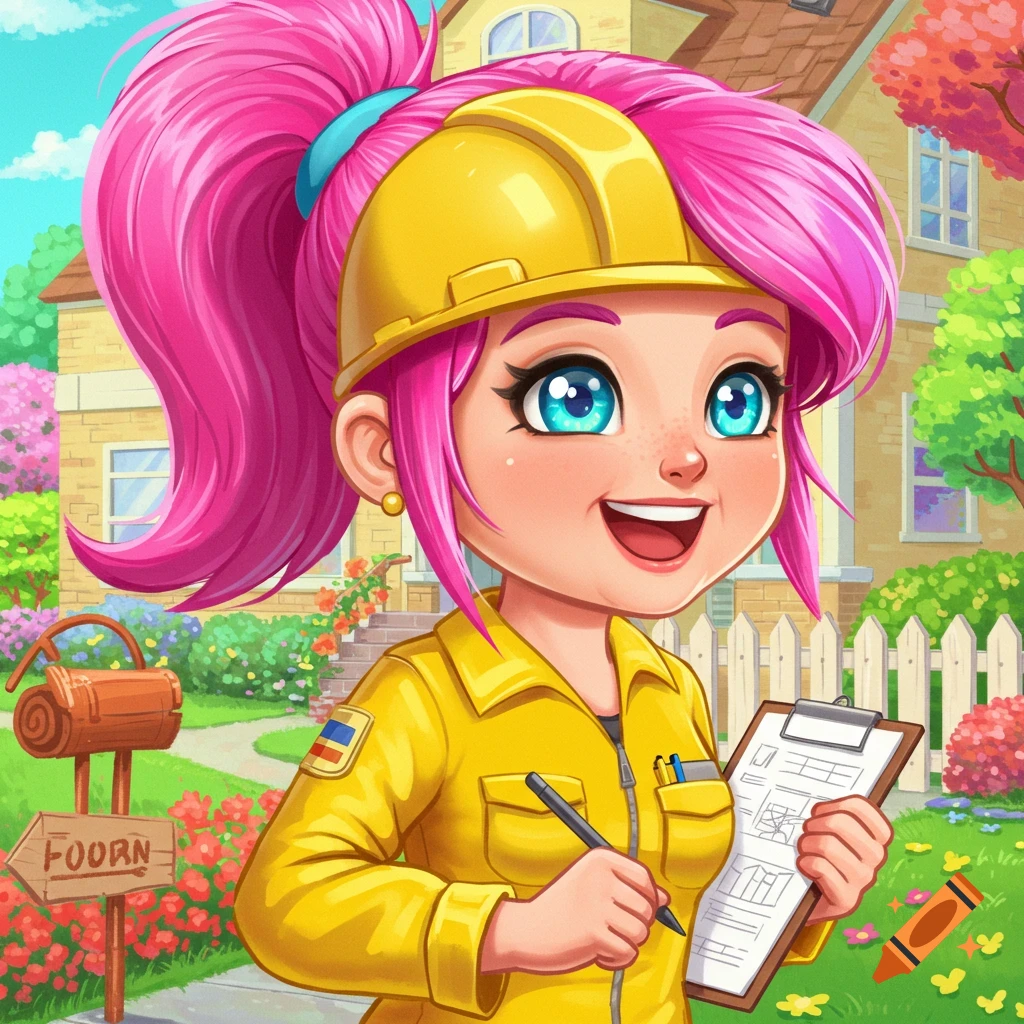 Cute home inspector on Craiyon