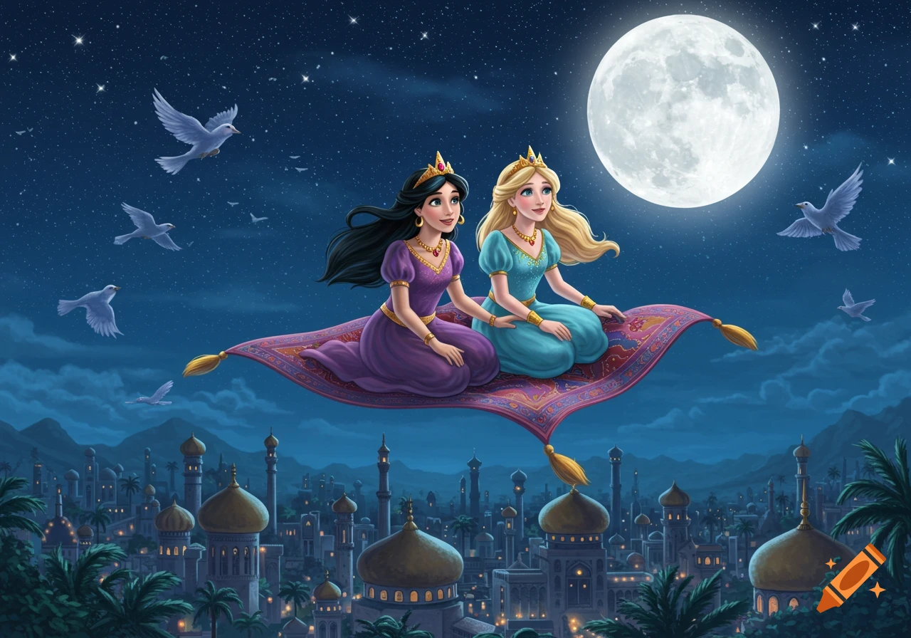 Princesses images created on Craiyon