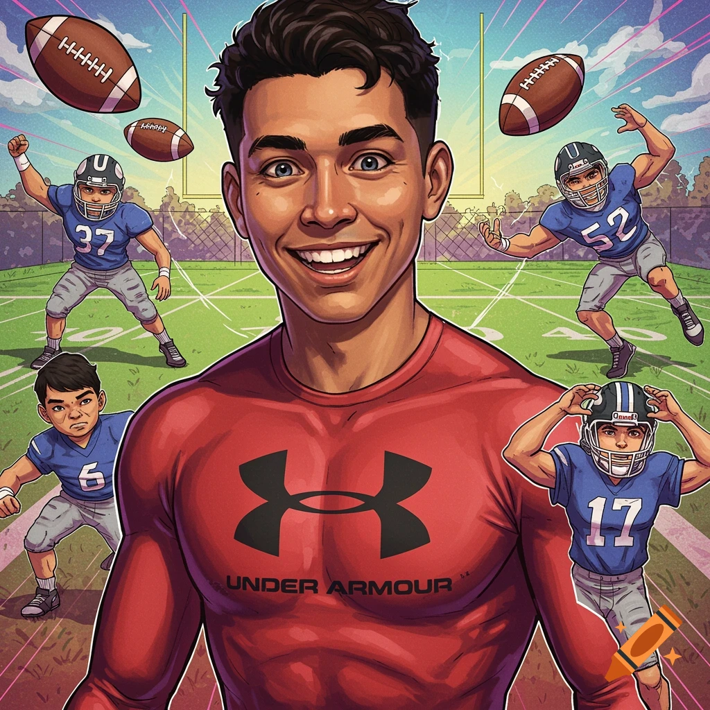 Young mind controller making teens into football champions with Under ...