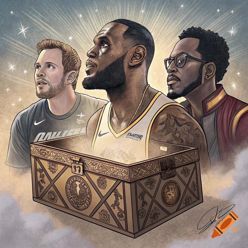 LeBron James, Chris Pratt, and Diddy as spirits escaping Pandora's Box ...