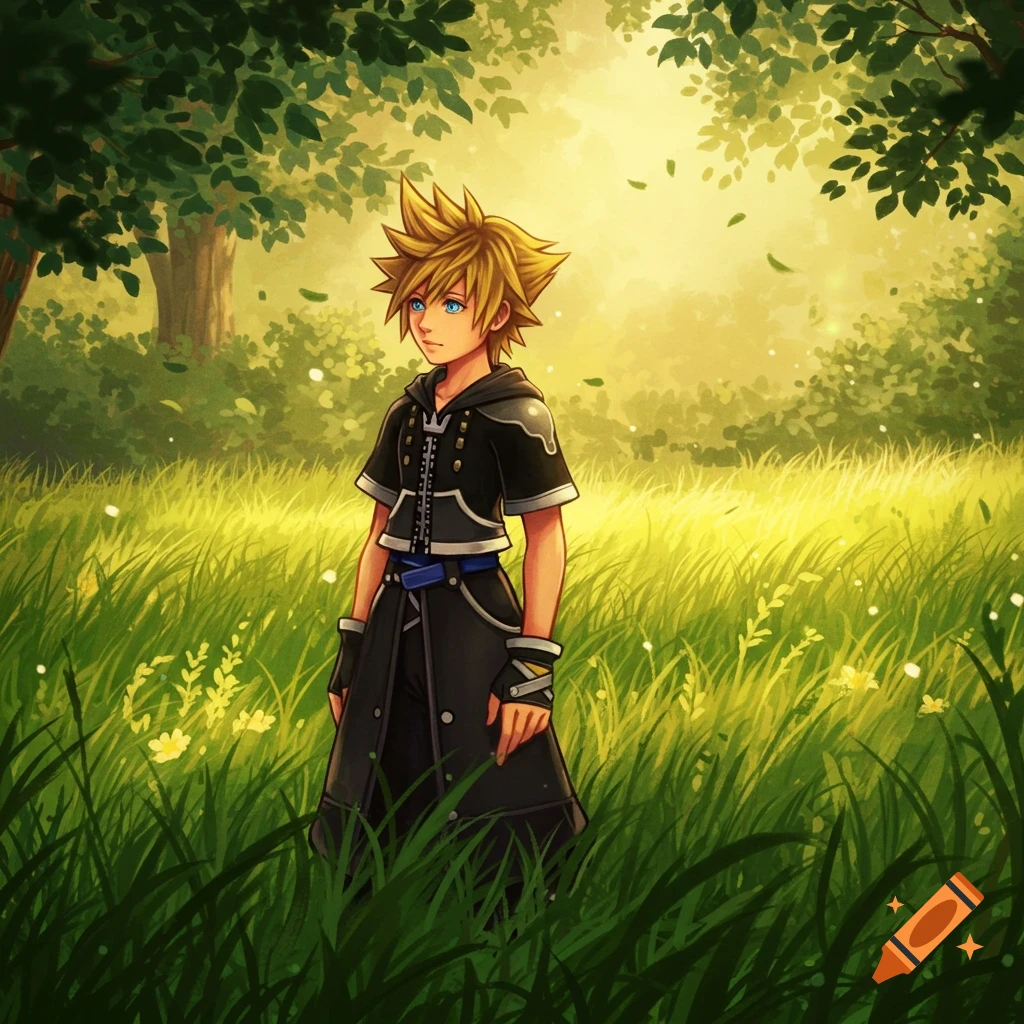 Roxas from Kingdom Hearts in Organization 13 outfit, Studio Ghibli ...