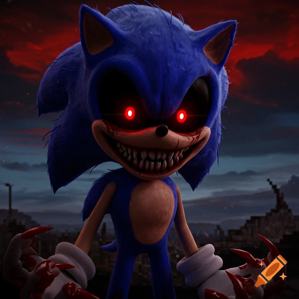 Fleetway Super Sonic in live action setting on Craiyon