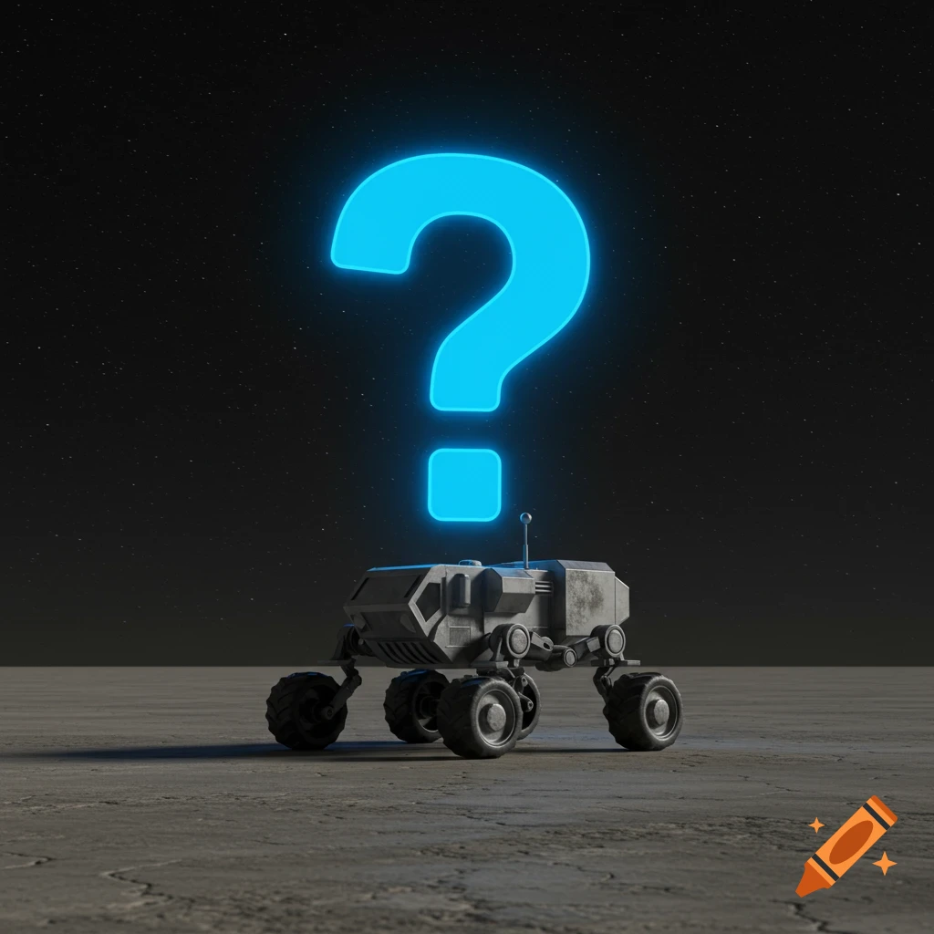 A rover on the moon under a star-filled sky. on Craiyon