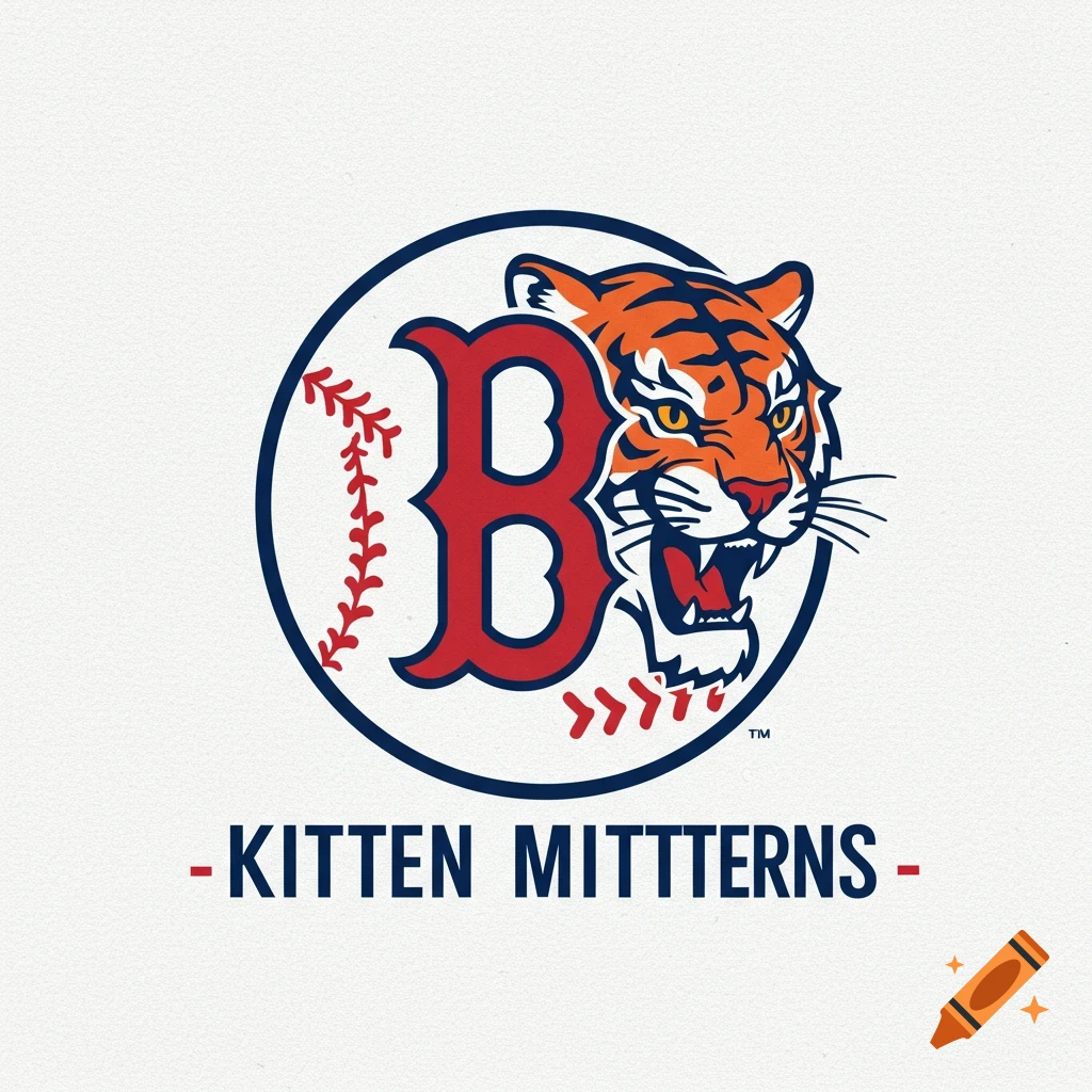 Boston Red Sox and Detroit Tigers logos combined for Kitten Mittens ...