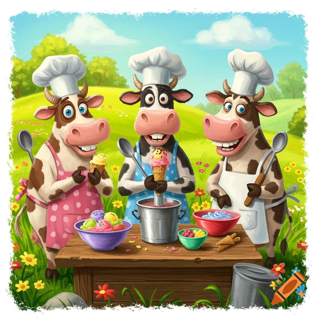 Happy Cow created on Craiyon