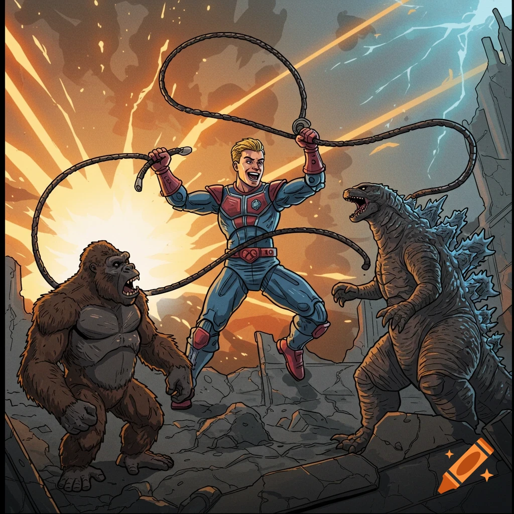 Comic art battle between Power Rangers, GI Joe characters, and Cobra ...