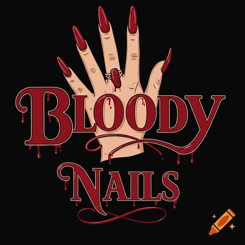 Ad poster for Phil's Nails featuring a hand with red nails, listing ...