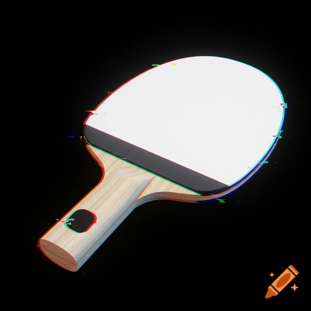 Glitchy, hyper-realistic Pong paddle on Craiyon