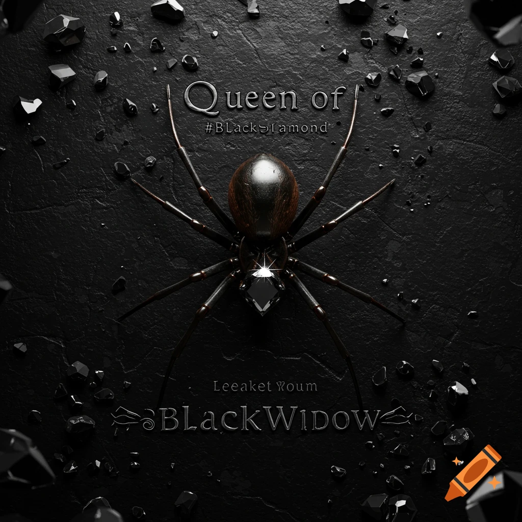 Queen of Black Diamond Black Widow wallpaper with spider and diamond on ...