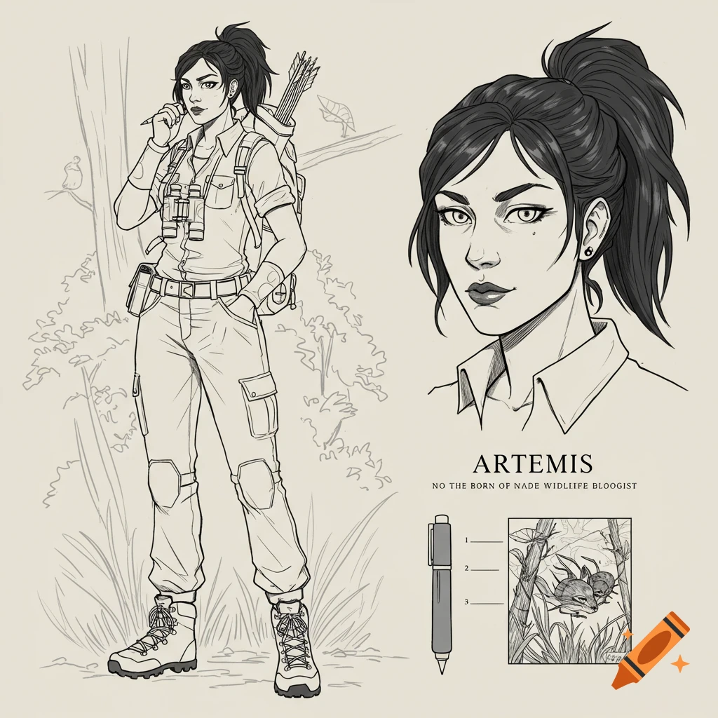 Character Concept images created on Craiyon