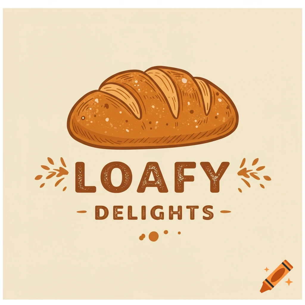 Loafy Delights bakery logo on Craiyon