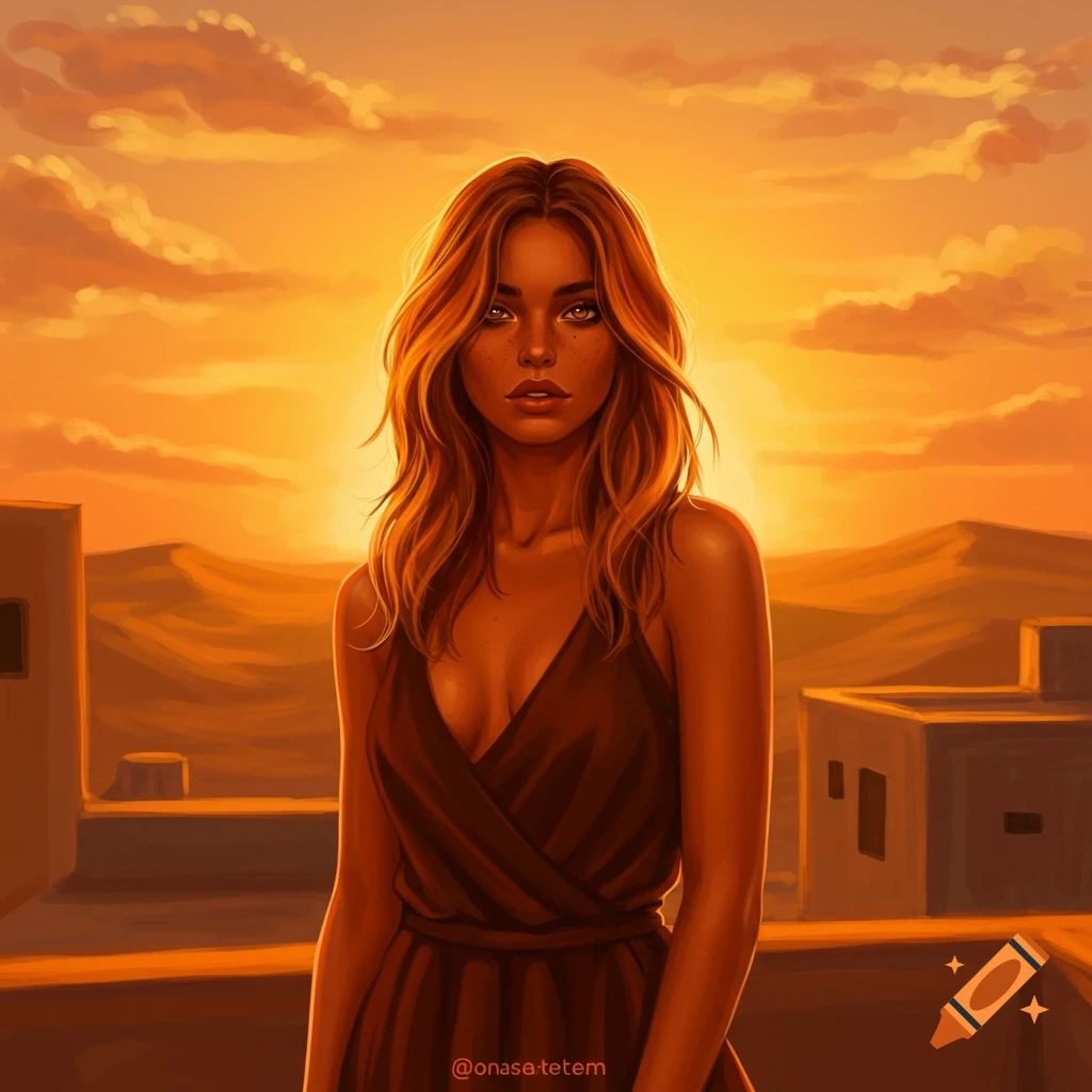 Orange, amber, and burnt sienna abstract art with high contrast and ...