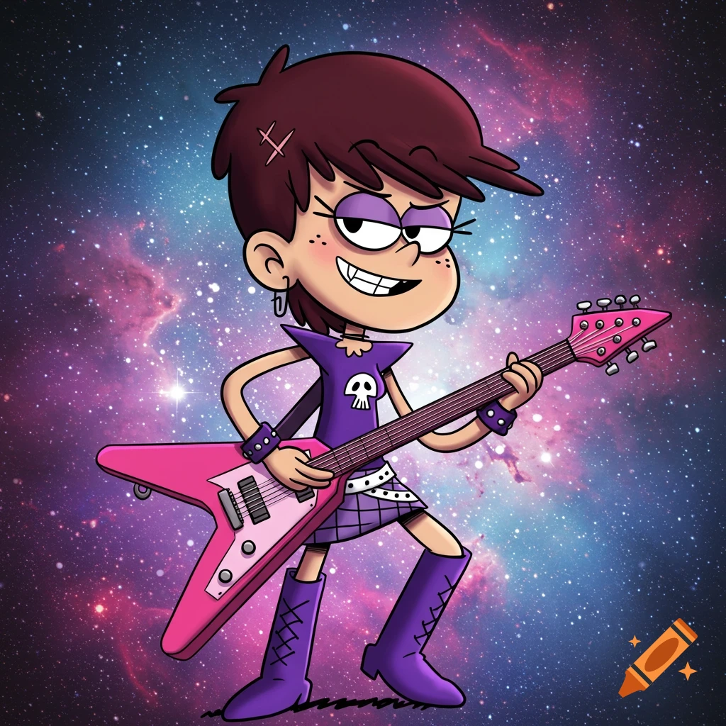 Leni Loud from The Loud House looks angry with clenched fists on Craiyon