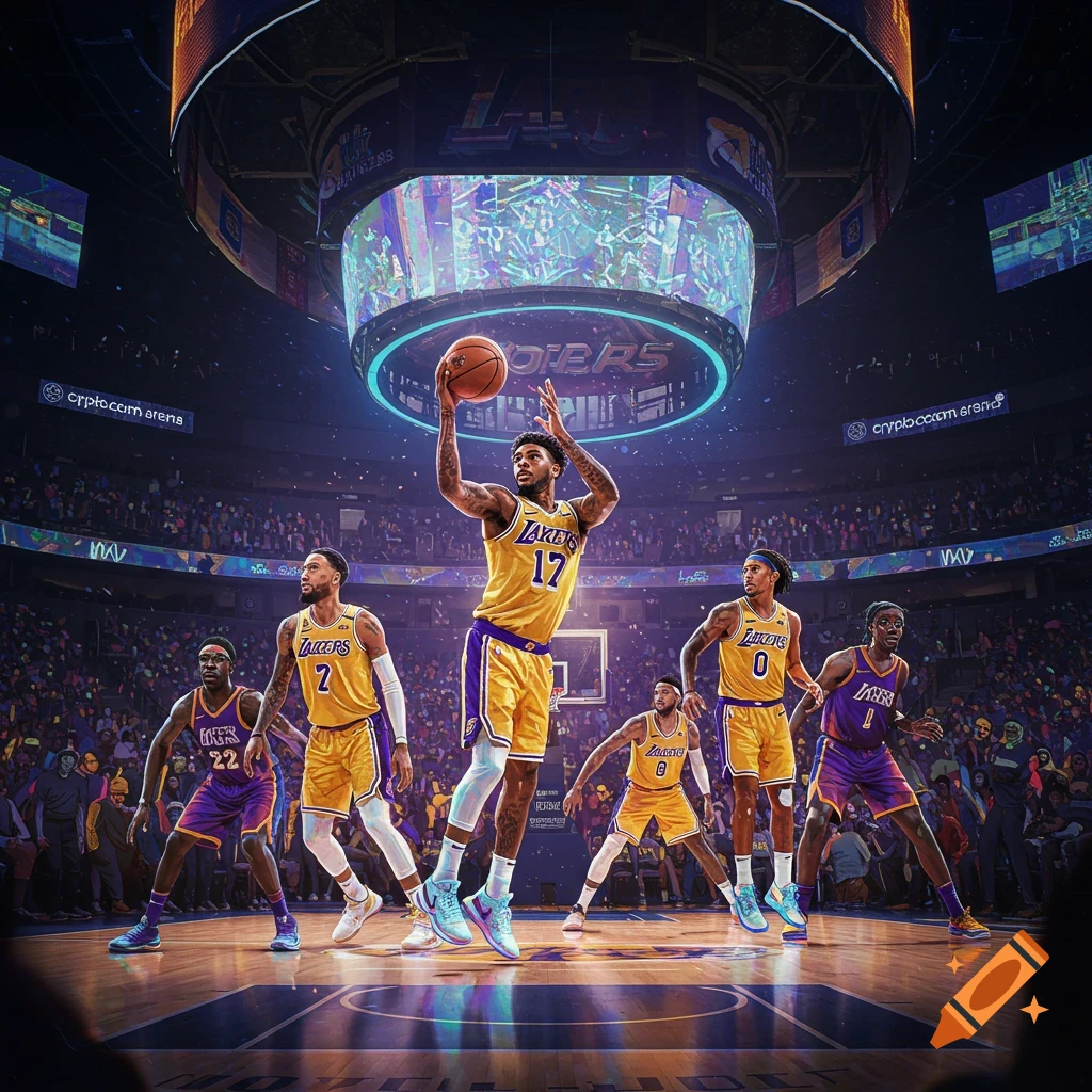 2025 Los Angeles Lakers on Craiyon