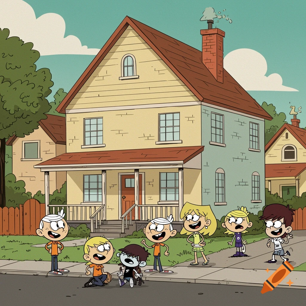 Lori Loud from The Loud House playing the saxophone on a stage in front ...