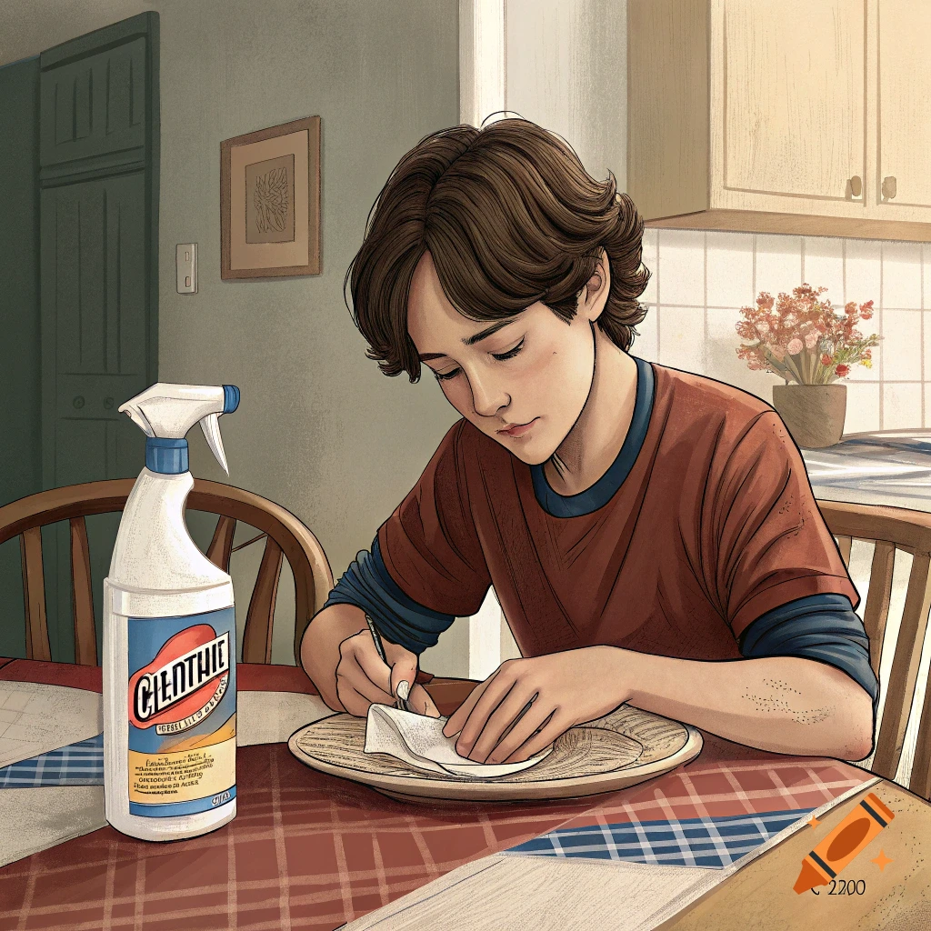 Kai Cenat using Clorox on Craiyon
