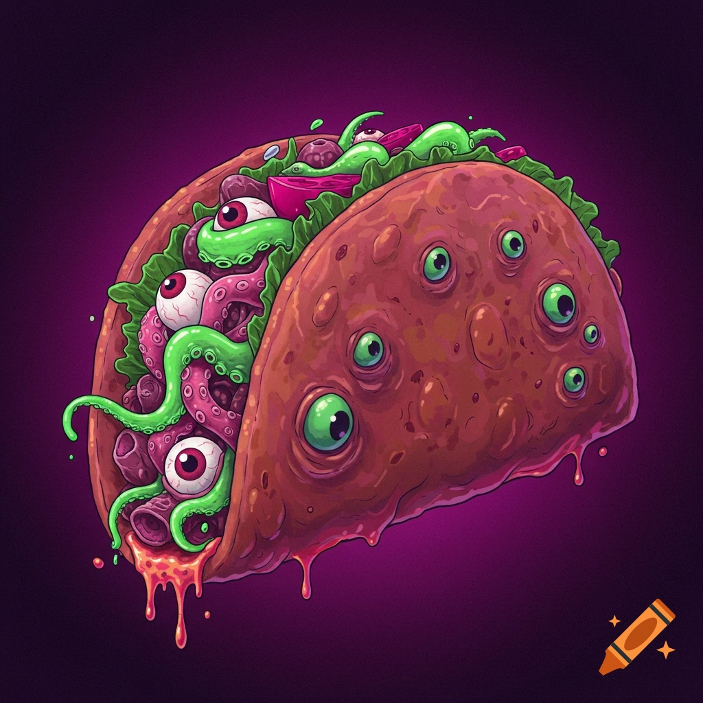 Monster taco meal for lunch or dinner party celebration food ...