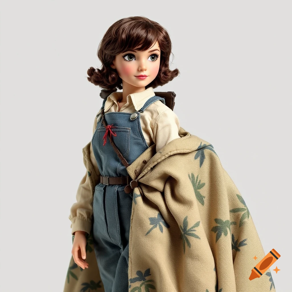 Scout Finch action figure from the 1930s with accessories on Craiyon