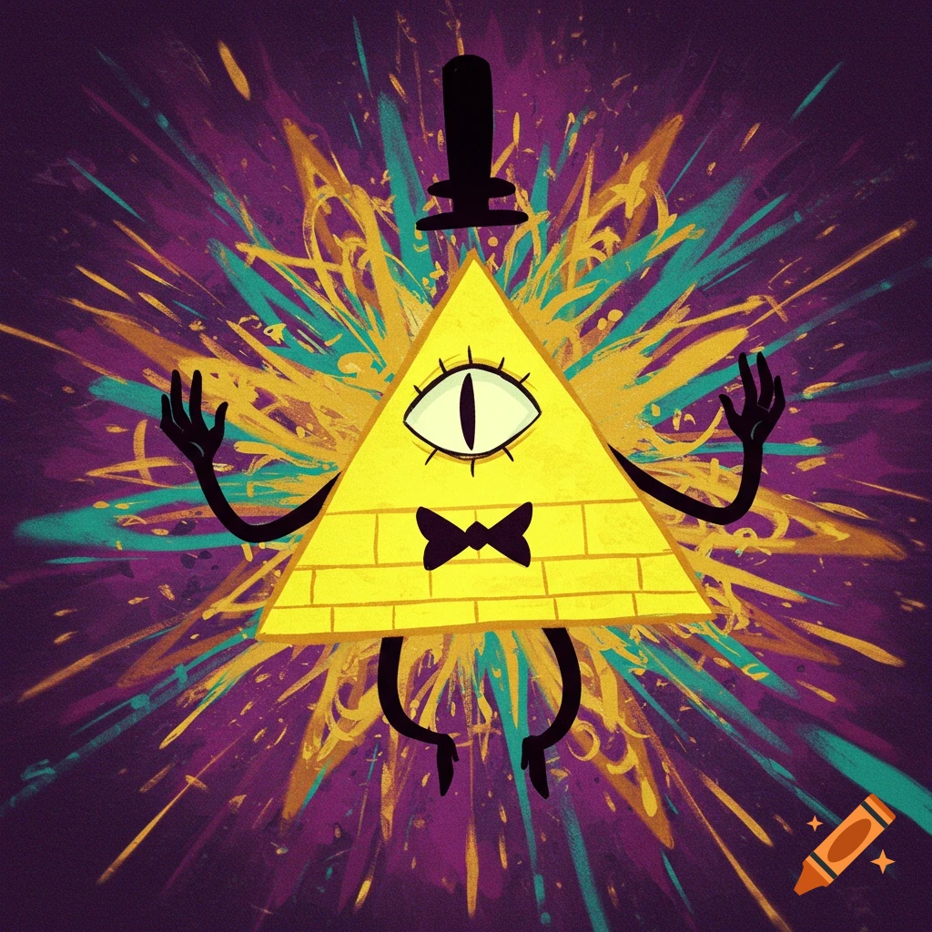 Bill Cipher fan art on Craiyon