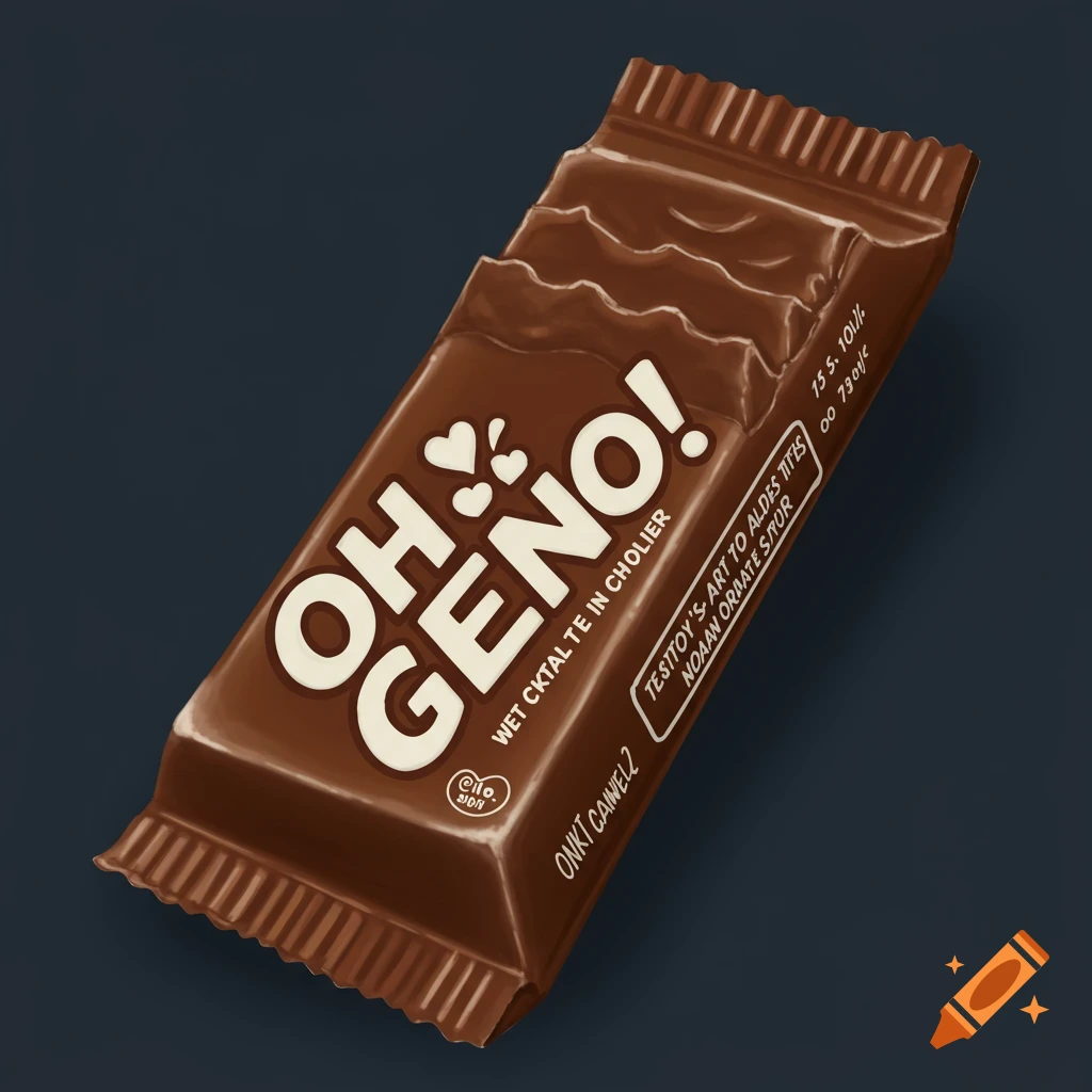 Oh Geno! candy bar on Craiyon