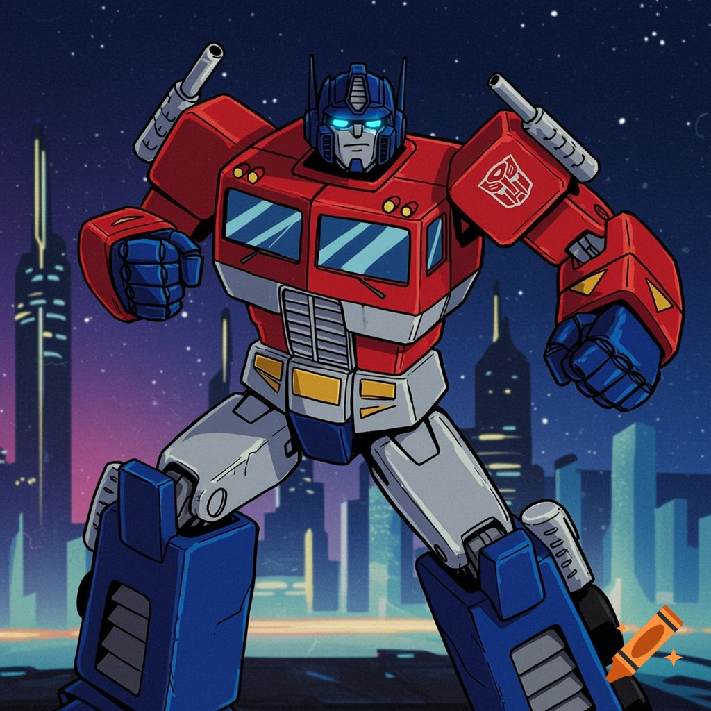 Yellow Transformer robot Bumblebee holding a white ribbon in a ...