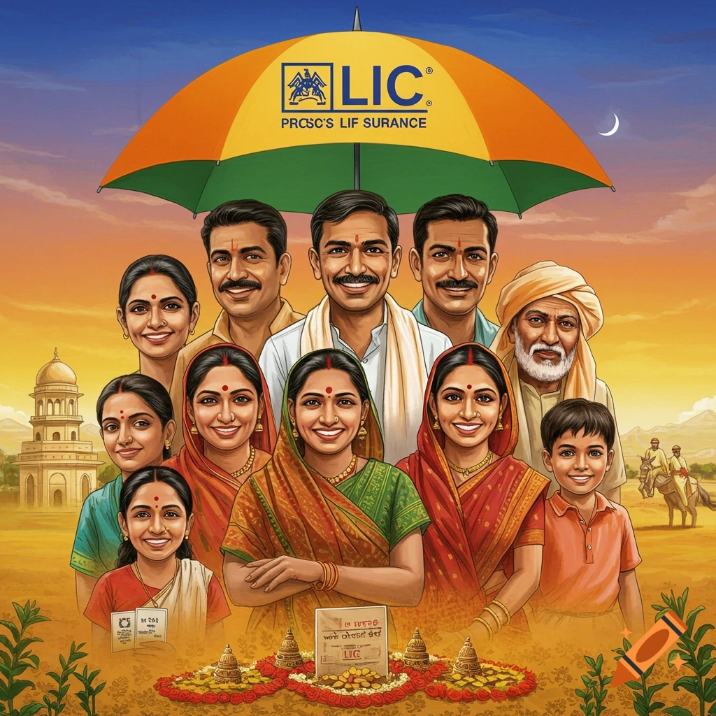 LIC: Most Trusted Life Insurance Provider in India on Craiyon