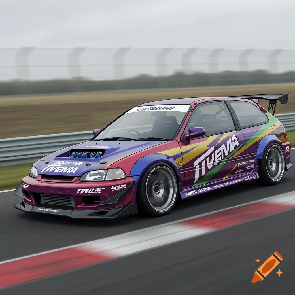 Tuned Honda Civic car image for SEO purposes, consider adding a better ...