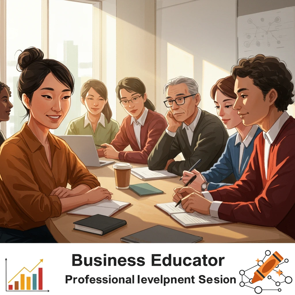 Business Educator Professional Development Session on Craiyon