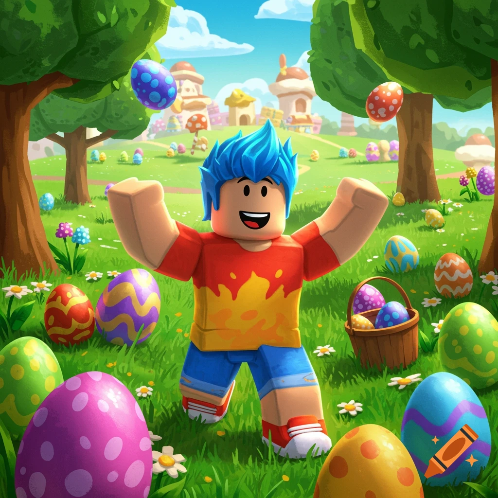 Roblox created on Craiyon