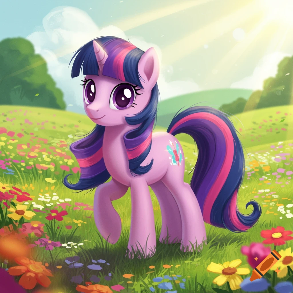 My Little Pony illustration on Craiyon